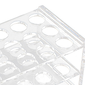 Acrylic Test Tube Rack 18 Holes Transparent for 10ml 15ml Tubes lab tube racks