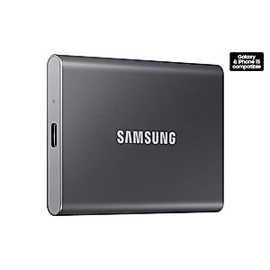 Samsung T7 Portable SSD - 1 TB - USB 3.2 Gen.2 Externe SSD Titan Gray (MU-PC1T0T/WW)