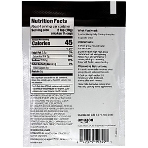 Amazon Brand - Happy Belly Country Gravy Mix, 1.37 ounce (Pack of 12)