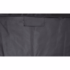 BroilPro Accessories XL Patio Ottoman Cover with Straps and Handles, Heavy Duty Outdoor Furniture Winter Cover for Keter, Suncast, Lifetime Storage Box (63"(L)26"(D)28.3"(H))