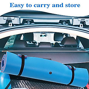 MarKnig 9'/12'/18' Floating Water Mat, Foam Water Floating Pad, Tear-Resistant XPE Foam, Lily Pad for Water Recreation Pool, Beach, Ocean, Lake, Suitable for Multiple Users, Yellow/Blue