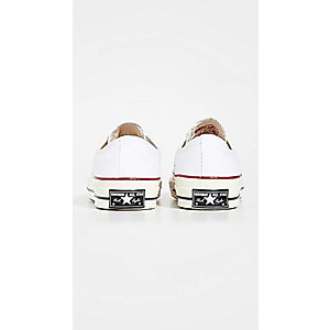 Converse Men's Chuck Taylor '70s Low Top Sneakers, White/Garnet/Egret, 10.5 Medium US