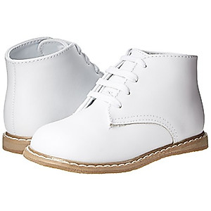 Baby Deer High Top Leather First Walker (Infant/Toddler),White,3 M US Infant