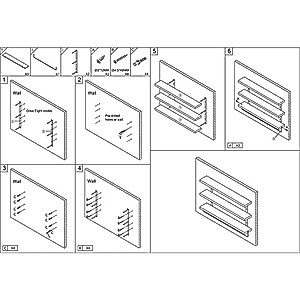 Coral Flower Industrial 3-Tier Floating Shelf with Towel Bar, Walnut