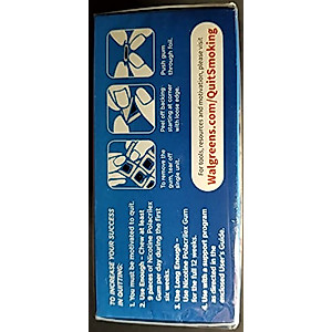 Walgreen Nicotine Polacrilex Gum, 2MG Ice Mint, 100 Pieces, Stop Smoking Aid