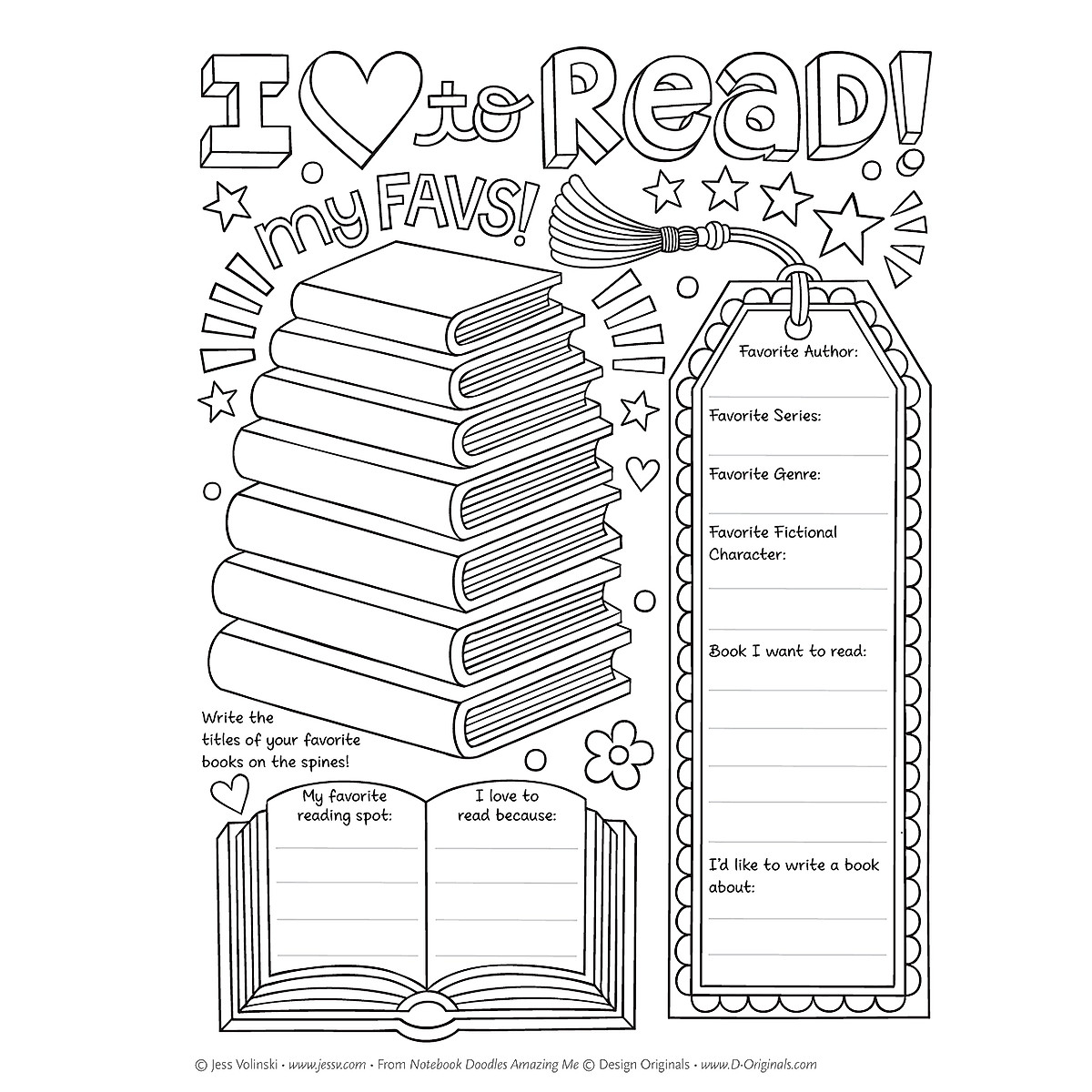 Notebook Doodles Amazing Me!: Coloring & Activity Book (Design Originals) 32 Inspiring Designs; Beginner-Friendly Empowering Art Activities for Tweens, on High-Quality Extra-Thick Perforated Paper