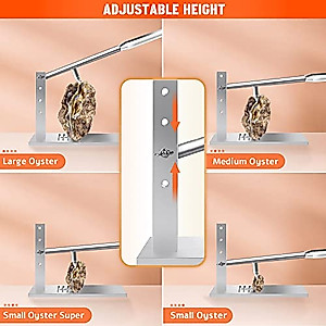 Dsyisvia Oyster Shucker Tool Set，Oyster Clam Opener，Oyster Shucking Machine, Oyster Opener with Oyster Knife for Hotel Buffets and Homes and Gift