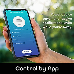 Geeni Smart Feeder, 4 Liter Automatic Pet Dog and Cat Feeder, Wi-Fi Control Compatible with Alexa and Google Home