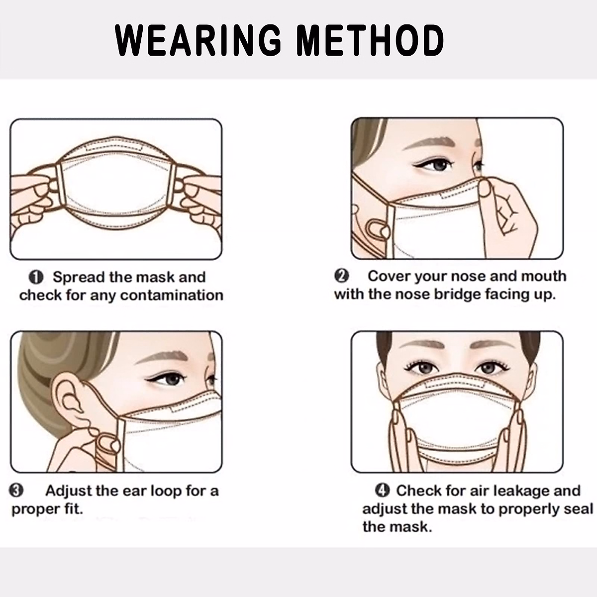 Teqifu 60pcs KF94 mask,Disposable black masks,4 layers protection filter efficiency>95%,Double line nasal frame,Highly elastic ear straps,Breathable comfort,Suitable men women daily use