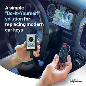 Simple Key Programmer & Key Fob for Select Chrysler, Dodge, Jeep, Ram, Volkswagen Vehicles (Interchangeable 5 & 7 Button keypads)