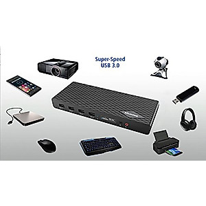 Diamond Multimedia (DS6950) Ultra Dock 5K/4K USB Type-C, Type-A Docking Station and Compatible with Thunderbolt 3 Laptops/Desktop PC’s