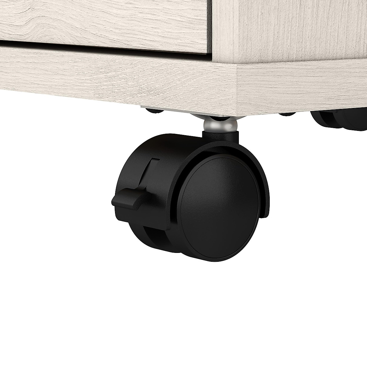 Bush Furniture Key West 2 Drawer Mobile File Cabinet, Linen White Oak