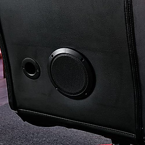 X Rocker Sphynx Pedestal Gaming Chair, with Headrest Mounted Speakers, 2.1 Wireless, Backrest Subwoofer, Padded Armrest, 5111501, 30.9" x 20.5" x 40", Black