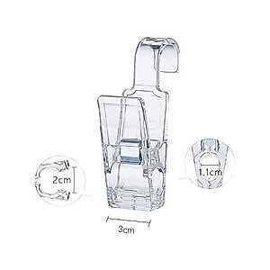 Tinkeep Large Laundry Hook Clothes pins 4pcs Sock Clip Laundry Clips with Springs, Strong Plastic Clothes Drying Line Pegsfor Home Kitchen Outdoor Trip (4)