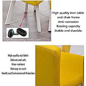 Conference Reception Room Coffee Table with Chair, Nordic Reception Desk and Chair Combination Negotiation Table and Chairs Shop Meeting Table and Chairs Office Round Table Wooden Table ( Color : Pink