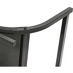 HECASA 17 Inches Indoor/Outdoor Firewood Log Rack Holding Storage Bracket Small Fireside Log Storage Decorative Wood Holder Duty Steel