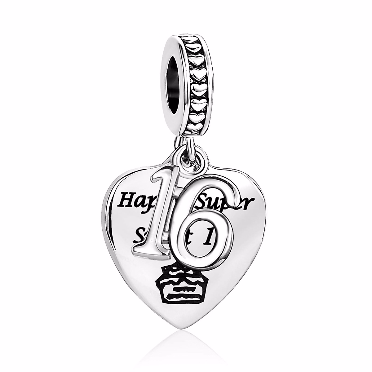 Chili Jewelry Happy Super Sweet 16 Birthday Charm Compatible With Pandora Charms Bracelets