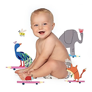 Hello Bello Diapers, Size 4, 23 Count, Gaseous States Design, 22-37 pounds