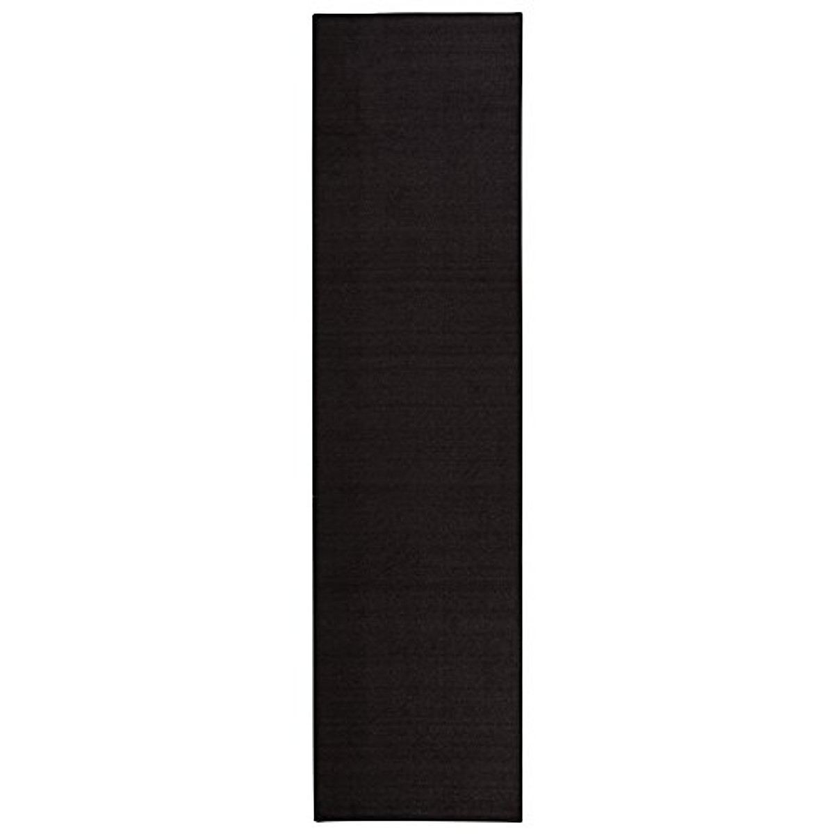 Sweethome Stores Clifton Collection Solid Black Design 2'7" X 10' Runner Rug