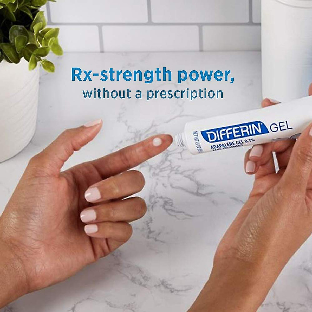 Differin Adapalene Prescription Strength Retinoid Gel 0.1% Acne Treatment (Up to 90 Day Supply), 45 Gram