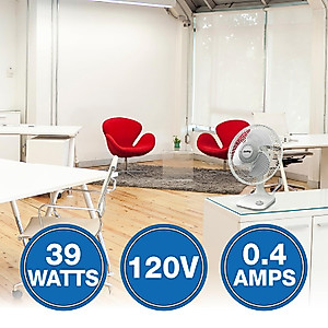 Air King 9102 12-Inch 3-Speed Oscillating Table Fan