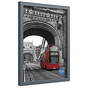 RPJC 16x20 Inch Solid Wood Poster Frame for Wall Mounting Hanging Picture Frames Grey