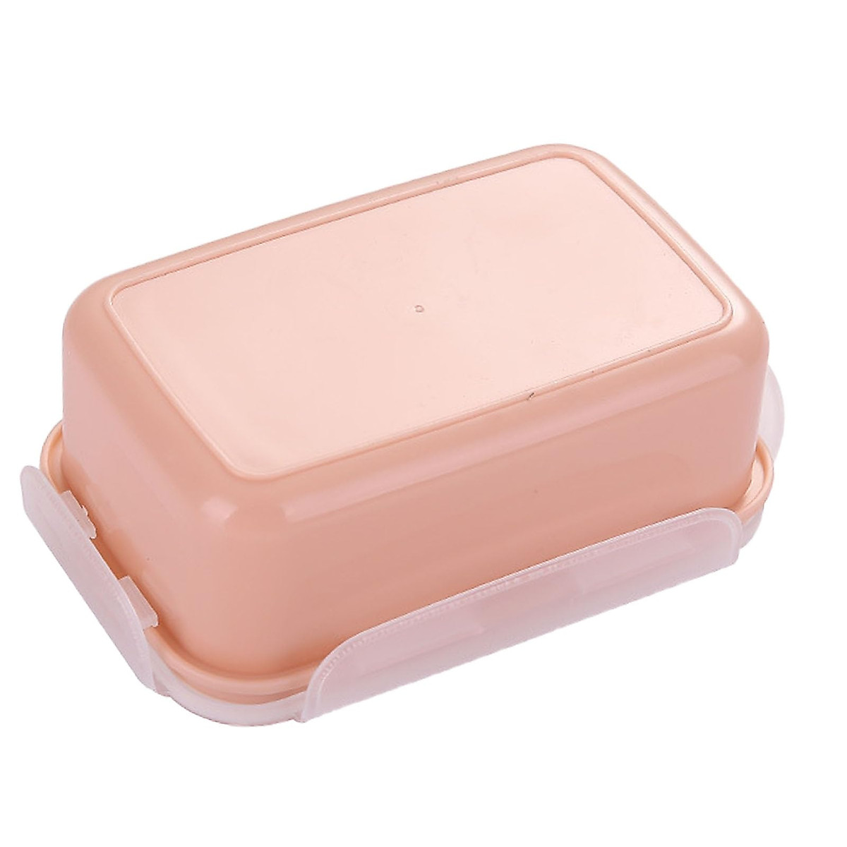 HarmonyBliss Rectangular Airtight Mini Food Storage Container Clear Lid Small Plastic Box Organizer Refrigerator Kitchen Pantry Essentials Compact Portable