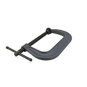 Wilton 14256 406, 400 Series C-Clamp with 0-Inch-6-1/16-Inch Jaw Opening and 4-1/8-Inch Throat Depth