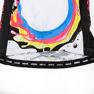 Women Long Sleeve Cycling Jersey MTB Shirts Mountain Bike Tops Bicycle Clothing Wave White XL