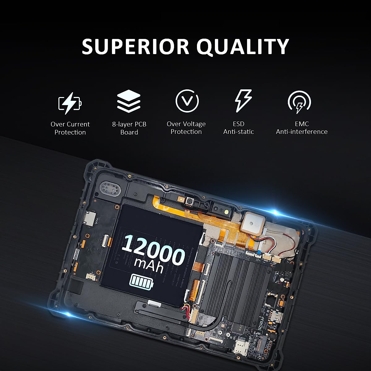 SunKol 10.1" IP67 Rugged Tablet (N5100 8GB+256GB) Windows 11 Pro ...