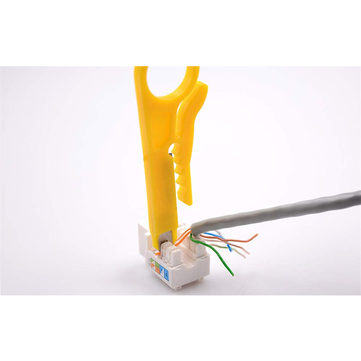 Mini Wire Stripper 3 Pcs Network Wire Stripper Punch Down Cutter for Network Wire Cable, RJ45/Cat5/cat6 Data Cable, Telephone Cable and Computer UTP Cable