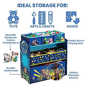 Disney/Pixar Toy Story 4 6 Bin Design and Store Toy Organizer by Delta Children