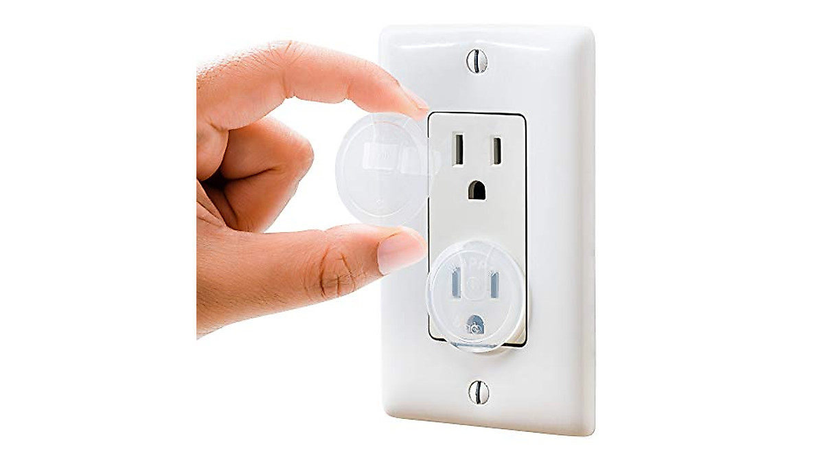 Childproof Your Outlets with 50 Transparent Safety Plugs | Wappa Baby