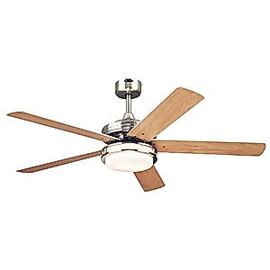Westinghouse 7209100 Castle 52-inch Brushed Nickel Indoor Ceiling Fan, LED Light Kit with Opal Frosted Glass, No Size