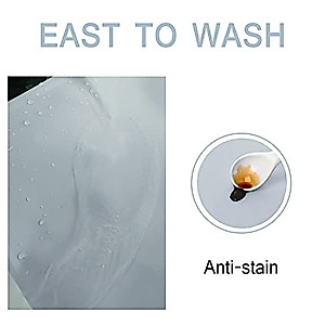 Toddler Placemat, Silicone Placemats for Kids Toddler Children Reusable Non-Slip Table Mats Baby Food Mats for Restaurant, 2 Set,Darkgrey&LightGrey