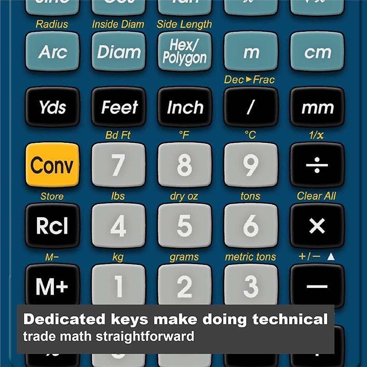 Calculated Industries 4400 TradesmanCalc Technical Trades Dimensional Trigonometry and Geometry Math and Conversion Calculator Tool for Tech Students, Welders, Metal Fabricators, Engineers, Draftsmen
