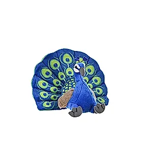 Wild Republic Peacock Plush, Stuffed Animal, Plush Toy, Gifts for Kids, Cuddlekins 12 Inches