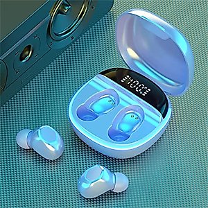 Digital Display Bluetooth 5.2 Earbuds, Touch-Control 9D Stereo TWS-Headphones, with Breathing Lamp, 400mAh, for Sports Working Music
