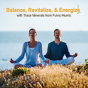 Vital Earth Minerals Fulvic Humic Mineral Blend Liquid 2-Pack – Fulvic Acid Supplement with 70+ Trace Minerals, Electrolytes for Recovery, Balance & Energy, 32 Oz Ea + 1 Oz Cup Ea