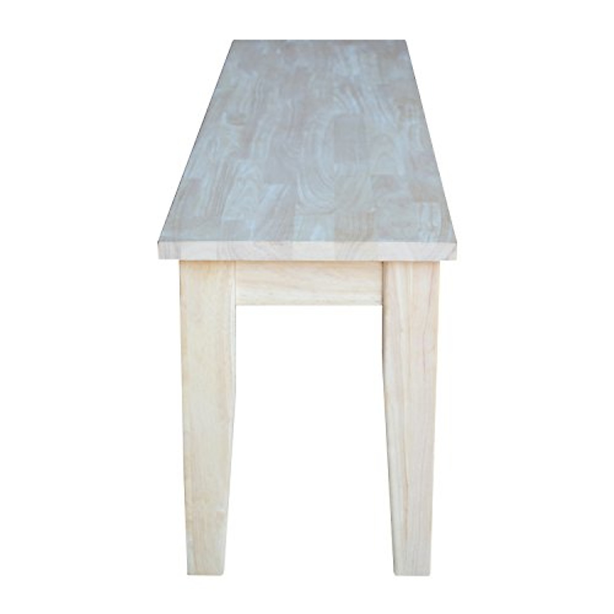 International Concepts Shaker Style Bench, Unfinished