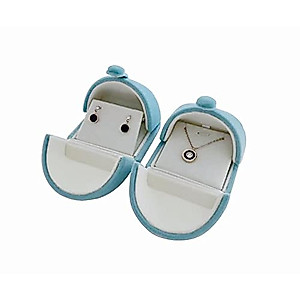 Svea Display Aqua Velvet Jewelry Packaging Case for Earrings Pendant Case Premium Grade Unique Design (jewelry not included)