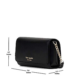 Kate Spade New York Staci Small Flap Crossbody Bag in Black