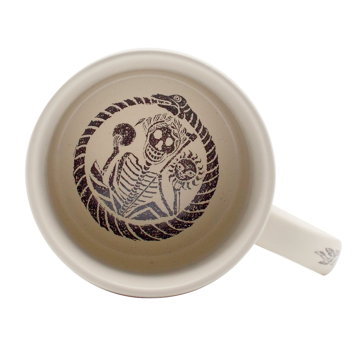 The Unemployed Philosophers Guild Memento Mori Coffee Mug - Features Classic Images Taken from Burial Monument Carvings, Comes in a Gift Box, 14 oz