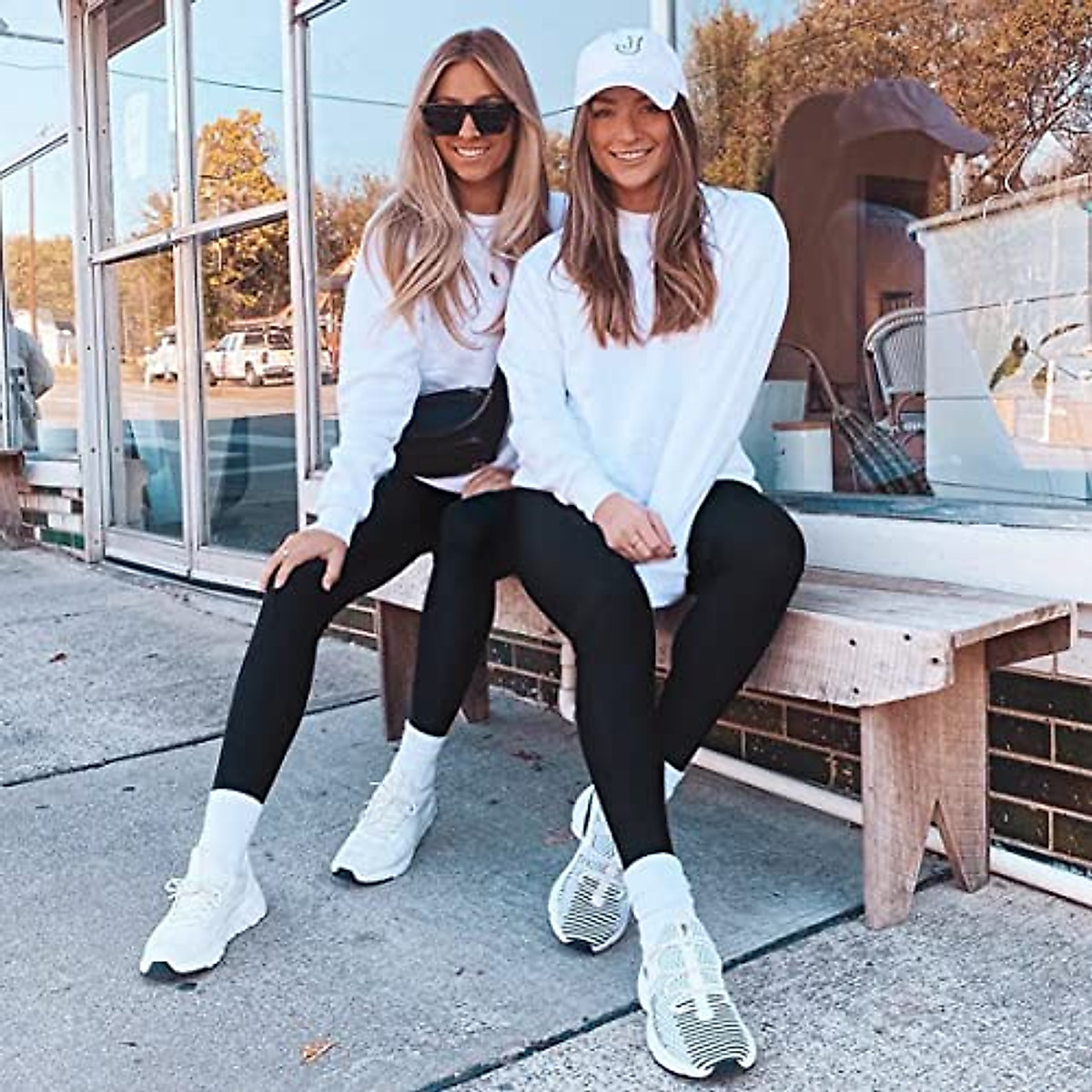 Hmuuo 3 Pack Leggings for Women High Waisted Tummy Control No See-Through Yoga Pants Workout Running Leggings