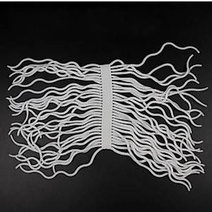 WellieSTR 1 Bundle(60strands) Squirmy Wormy Fly Tying Materials for San Juan Fly Flies Soft Lure Ultra Stretchy Fishing Worm Body Trout Floating Glowing - White