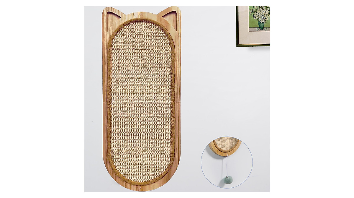 Durable Wall-Mounted Cat Scratching Post | Save Your Furniture