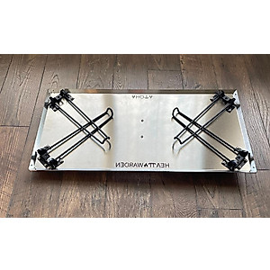 Heat Warden Rectangle Fire Pit Heat Deflector (Made in America) to Push Heat Down and Out to Warm Friends and Family. Plus, Deflects Heat from Your Patio Roof.