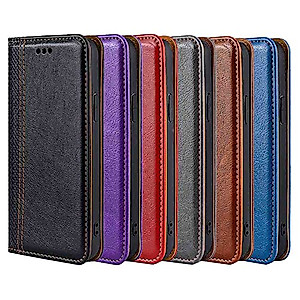 YOUKABEI MojieRy Phone Cover Wallet Folio Case for TRANSSION INFINIX X655C, Premium PU Leather Slim Fit Cover for INFINIX X655C, 1 Card Slot, Exact Cutouts, Brown