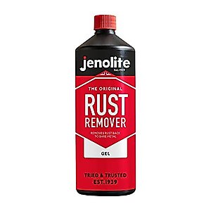 JENOLITE Original Rust Remover Naval Jelly - Rust Treatment - Removes Rust Back to Bare Metal - 34 oz (1 Litre)