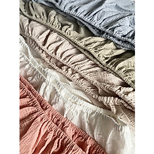 Neutral Muslin Crib Sheets (Creamy White)